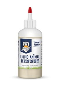 liquid animal rennet for cheese making | milk coagulant | make cheese at home - 2 oz