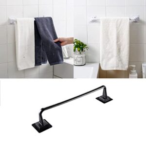 Self Adhesive Towel Rod Bar Wall Bath Towel Holder Rail Rack for Kitchen Bathroo Dish Drying Rack Over Sink Kitchen Adjustable (BK1, One Size)