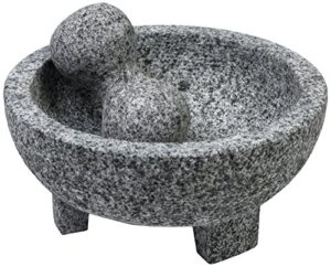 imusa usa granite molcajete spice grinder 6-inch, gray