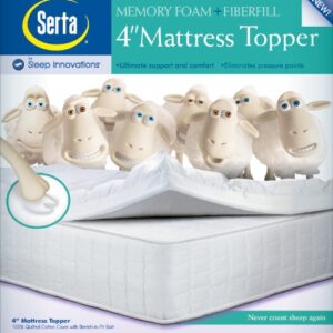 Serta 4-Inch Dual Layer Mattress Topper, California King