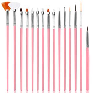 30 pcs cake decorating brushes cake painting brushes food paint brush multiple function fondant brush cookie brushes diy tools set cake decorating painting tool icing pastry brushes for baking (pink)