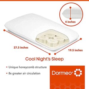 The Premium Mattress Topper by Dormeo (Twin XL) and True Evolution Pillow Bundle