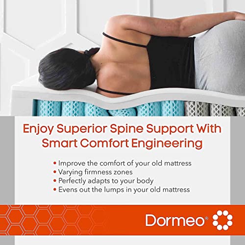 The Premium Mattress Topper by Dormeo (Twin XL) and True Evolution Pillow Bundle