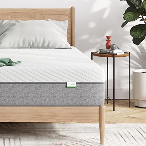 Novilla 4 Inch Metal Box Spring, Twin & 12 Inch Twin Memory Foam Mattress-Pressure Relieving, Matrress-in-a-Box, CertiPUR-US Certified, Medium Firm