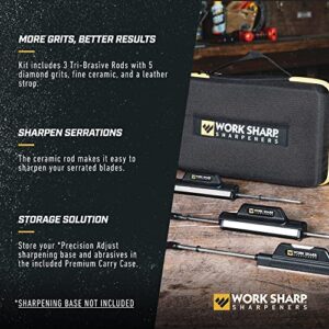 Upgrade Kit for Precision Adjust Knife Sharpener, Set of 7 Abrasives and Carry Case