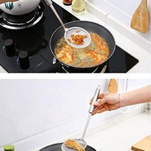 KINGSUPER Hot Pot Fat Skimmer Spoon Stainless Steel Mesh Food Strainer for Oil Filter Skimming Grease and Foam