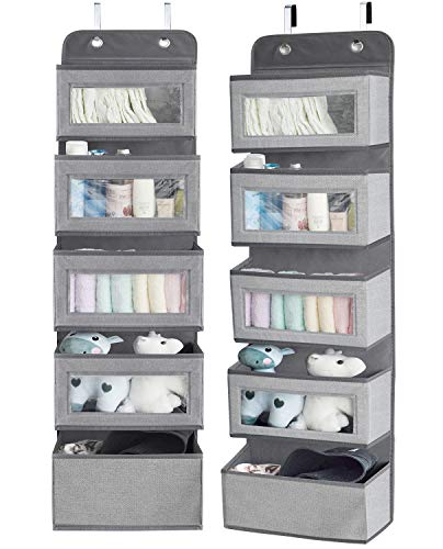 homyfort Over the Door Hanging Organizer storage with 5 Big Pockets