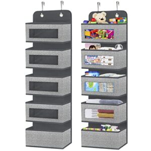 homyfort Over the Door Hanging Organizer storage with 5 Big Pockets