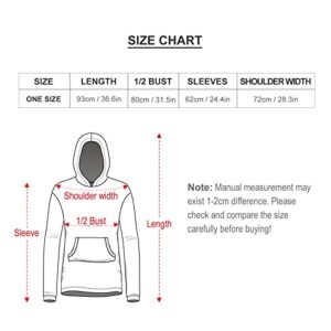 WLBKFID Cute Otters Blanket Hoodie for Women, Funny Animals Adults Comfortable Long Oversized Wearable Blanket with Large Pocket Soft Warm Hooded Blanket Sweatshirt