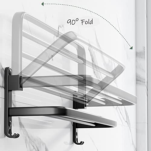 Towel Racks for Bathroom Wall Mounted 24" Foldable Towel Rack(60cm)