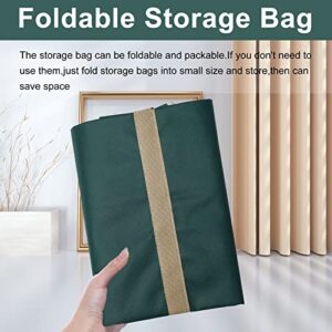 100L Large Storage Bag(3 Pack,Green),Large Moving Bags with Zippers & Carrying Handles, Storage Bags Storage Totes for Clothes, House Moving,77×55×24cm