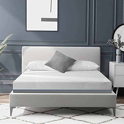 JXMS 8 Inch Twin Mattress - Infused Gel Memory Foam Mattress Gel Memory Foam Medium Firm, Back Pain Relief for Cool Sleep Supportive & Pressure Relief