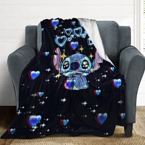 anime blankets ultra-soft throw blanket for couch, plush cozy blankets for sofa bed lightweight blankets 50"x60"