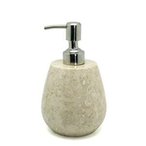 Creative Home Champagne Marble Boulder Liquid Soap Dispenser