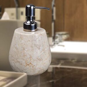 Creative Home Champagne Marble Boulder Liquid Soap Dispenser