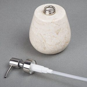 Creative Home Champagne Marble Boulder Liquid Soap Dispenser