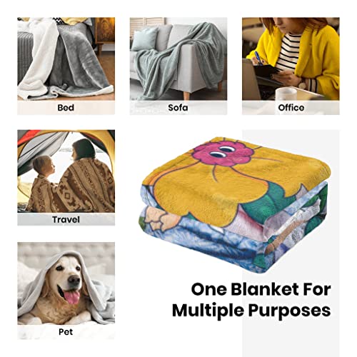 Kpop Blanket Korean Star Throw Blanket Idol Singer 50x60 Inch Anti-Pilling Flannel Ultra Soft Cozy Fleece Boys Fans Merchandise for Sofa Bed Girls Adults Gifts