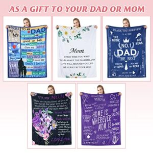 Century Star Dad Blankets Gifts for Dad Ever Dad Gifts for Birthday Gifts for Dad from Daughter Son Fathers Day Presents for Dad Words 60" x 80"