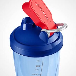 VOLTRX Electric Shaker Bottle - VortexBoost Portable USB C Rechargeable Protein Shake Mixer, Shaker Cups for Protein Shakes and Meal Replacement Shakes, BPA Free, Waterproof, Colored Light Base, 24 oz