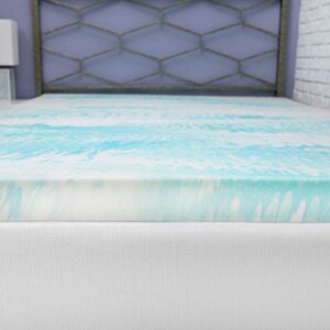 BioPEDIC 3" Gel Swirl Memory Foam Mattress Topper, California King