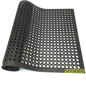 smabee anti-fatigue non-slip rubber floor mat heavy duty mats 36"x60" for outdoor restaurant kitchen bar