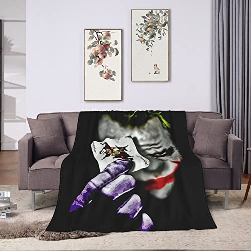 Joker Blanket Super Soft Cute Micro Fleece Throw Blankets Suitable for Adults and Children 80"x60" from WMCYZHU