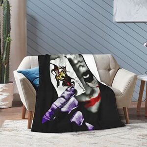 Joker Blanket Super Soft Cute Micro Fleece Throw Blankets Suitable for Adults and Children 80"x60" from WMCYZHU