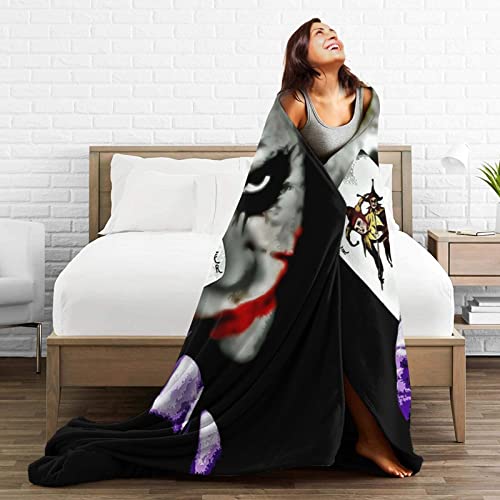 Joker Blanket Super Soft Cute Micro Fleece Throw Blankets Suitable for Adults and Children 80"x60" from WMCYZHU