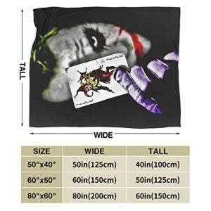 Joker Blanket Super Soft Cute Micro Fleece Throw Blankets Suitable for Adults and Children 80"x60" from WMCYZHU