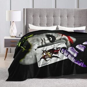 Joker Blanket Super Soft Cute Micro Fleece Throw Blankets Suitable for Adults and Children 80"x60" from WMCYZHU