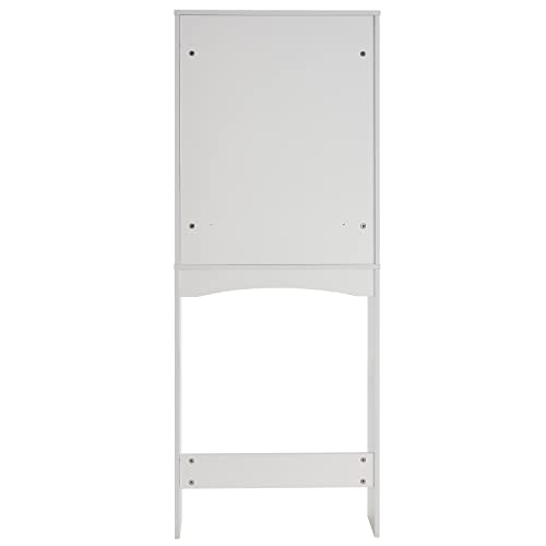 Recaceik Bathroom Storage Over Toilet, Over The Toilet Storage Cabinet with 2 Doors, Freestanding Bathroom Shelf Cabinet Organizer for Toilet, Laundry Room -23.60" L x 9.00" W x 61.80" H