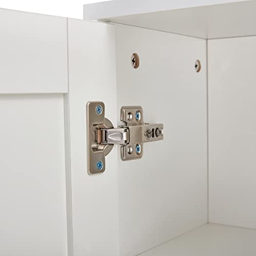 Recaceik Bathroom Storage Over Toilet, Over The Toilet Storage Cabinet with 2 Doors, Freestanding Bathroom Shelf Cabinet Organizer for Toilet, Laundry Room -23.60" L x 9.00" W x 61.80" H