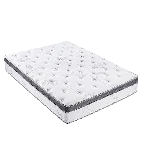 Overstock Sleeplanner 12-inch Hybrid Memory Foam Innerspring Mattress Queen