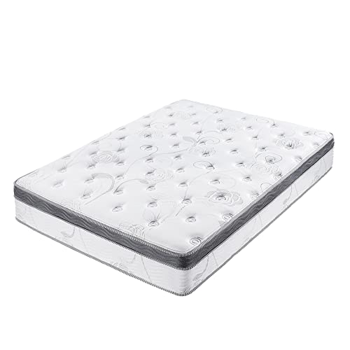 Overstock Sleeplanner 12-inch Hybrid Memory Foam Innerspring Mattress Queen