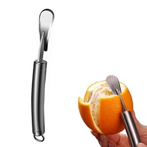 orange citrus peelers stainless steel slicer cutter peeler remover opener humanized design curved handle fruit tools kitchen gadget