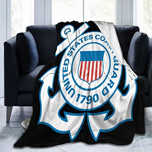 Us Coast Guard Logo Emblemultra-Soft Micro Fleece Blanket Cozy Warm Throw Blanket Suitable for All Living Roomscozy Plush Throw Blankets for Adults Or Kids