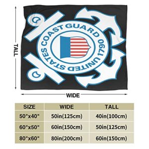 Us Coast Guard Logo Emblemultra-Soft Micro Fleece Blanket Cozy Warm Throw Blanket Suitable for All Living Roomscozy Plush Throw Blankets for Adults Or Kids