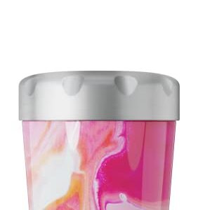 S'well Stainless Steel Ice Cream Pint Cooler 16 ounces Triple Layered Vacuum Insulated Keeps Ice Cream Frozen for Hours Ice Cream Pint Cooler, 1 Count (Pack of 1), Rose Agate