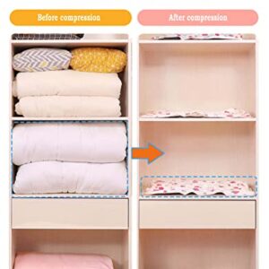 Heaunzy vacuum storage bags,(15PCS, 2 extra large (40"×32"), 3 large(36"×28"), 4 medium(32"×24"), 5 small(28"×20"), 1 air pump),space saver,Japan vacuum seal bags for clothing(pink)