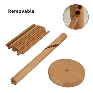 Wood Pasta Drying Rack Collapsible Homemade Pasta Dryer Rack Household Noodle Dryer Rack Hanging Pasta Drying Rack for Home Kitchen