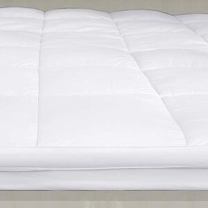 Home Elements 230 Thread Count White Goose Feather Twin Bed/Mattress Topper