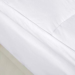 Home Elements 230 Thread Count White Goose Feather Twin Bed/Mattress Topper