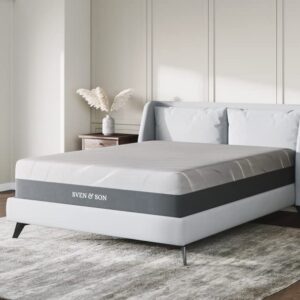 Sven & Son Queen Mattress, Bed in A Box, 10" Luxury Cool Gel Memory Foam, Pressure Relief & Support, 10" Year Warranty, Designed in USA(Queen, Mattress Only 10" Firm)