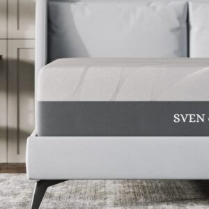 Sven & Son Queen Mattress, Bed in A Box, 10" Luxury Cool Gel Memory Foam, Pressure Relief & Support, 10" Year Warranty, Designed in USA(Queen, Mattress Only 10" Firm)