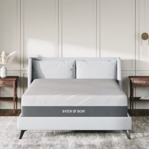 Sven & Son Queen Mattress, Bed in A Box, 10" Luxury Cool Gel Memory Foam, Pressure Relief & Support, 10" Year Warranty, Designed in USA(Queen, Mattress Only 10" Firm)