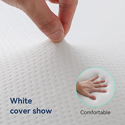 8 inch AeroFusion Memory Foam Mattress/Topper Queen Size,4"+4" Combination Topper in a Box,Medium Firm 2022 Innovative Mattress for Pressure Relief,CertiPUR-US Certified