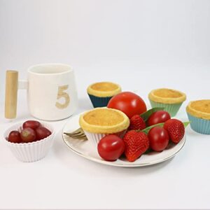 SAWNZC Silicone Baking Cups, Reusable Cupcake Liners, 12 Pack Cake Molds, Standard Size Muffin Liners, Dishwasher Safe