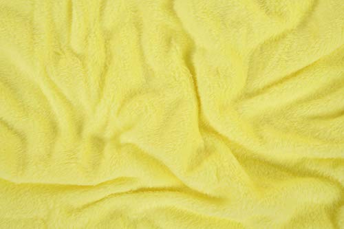 Mintra Home Blanket - Super Soft, 100% Polyester (Yellow, 87in x 87in (XL)) Lightweight Warm Fleece Blanket/Throw/Bed Cover/Couch Cover