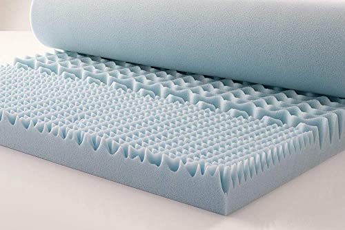 Dawn College Dorm Mattress Topper | Twin XL 3" 5-Zone Gel Memory Foam | Supportive, Quality Sleep, Hypoallergenic, Cooling | Made in USA | CertiPUR