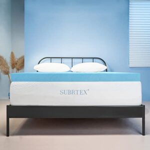 subrtex 3 Inch Twin XL Mattress Topper, Gel-Infused Memory Foam Cooling Bed Topper, Ventilated Design for Pressure Relieving, CertiPUR-US Certified (3 Inch, Twin XL)